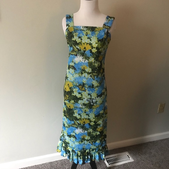 Vintage | Dresses | Vintage Handmade Sun Dress Graphic Print | Poshmark